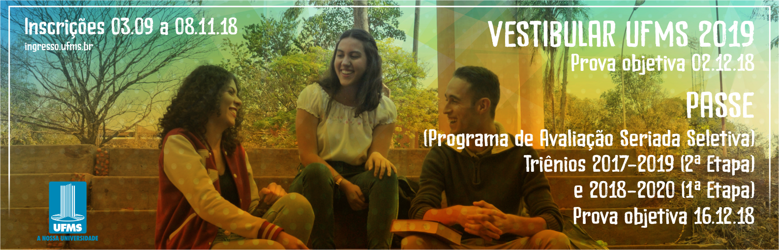 Inscrições para Vestibular UFMS 2019 e Passe a partir de 3 de setembro ...